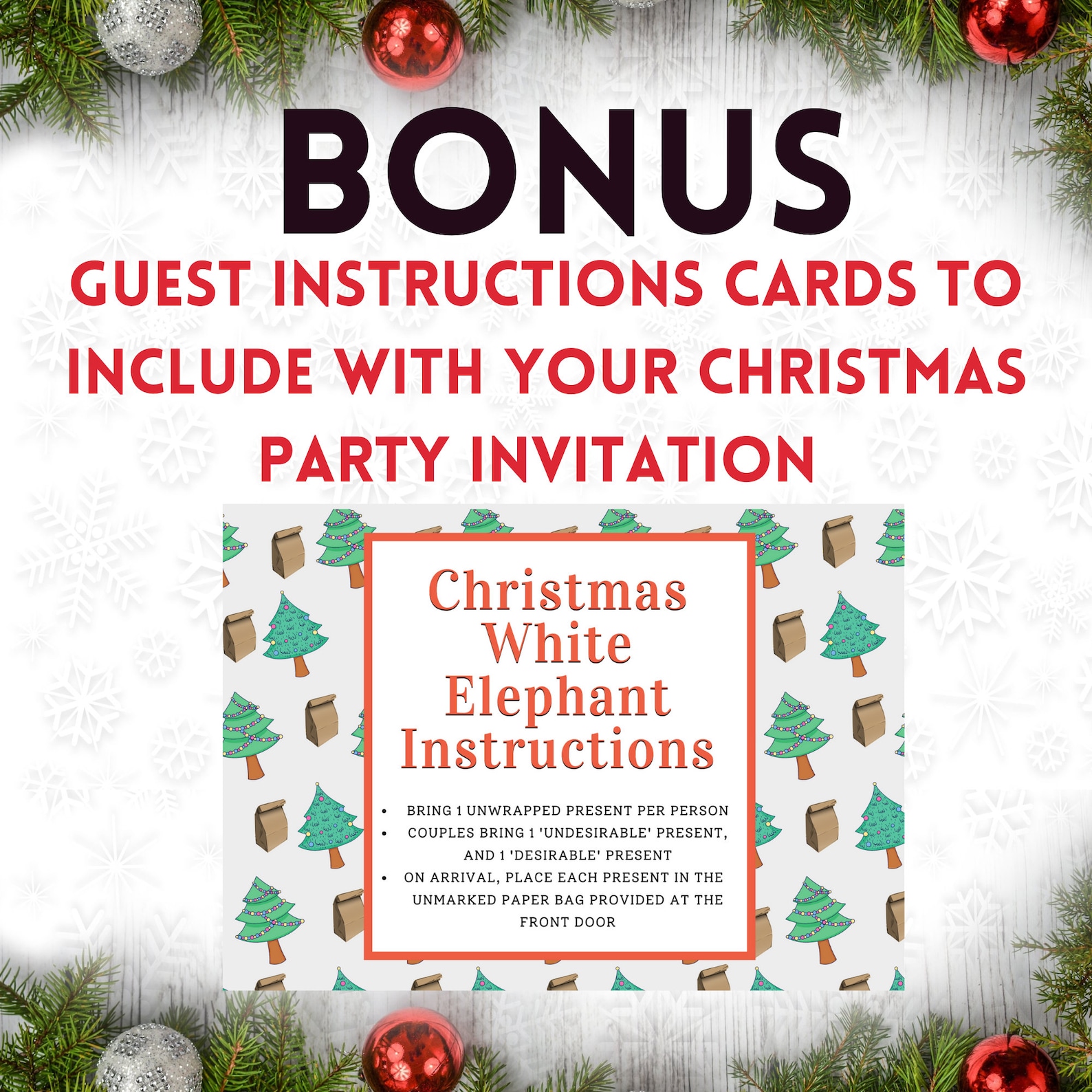 Christmas White Elephant Gift Exchange Bundle - Etsy