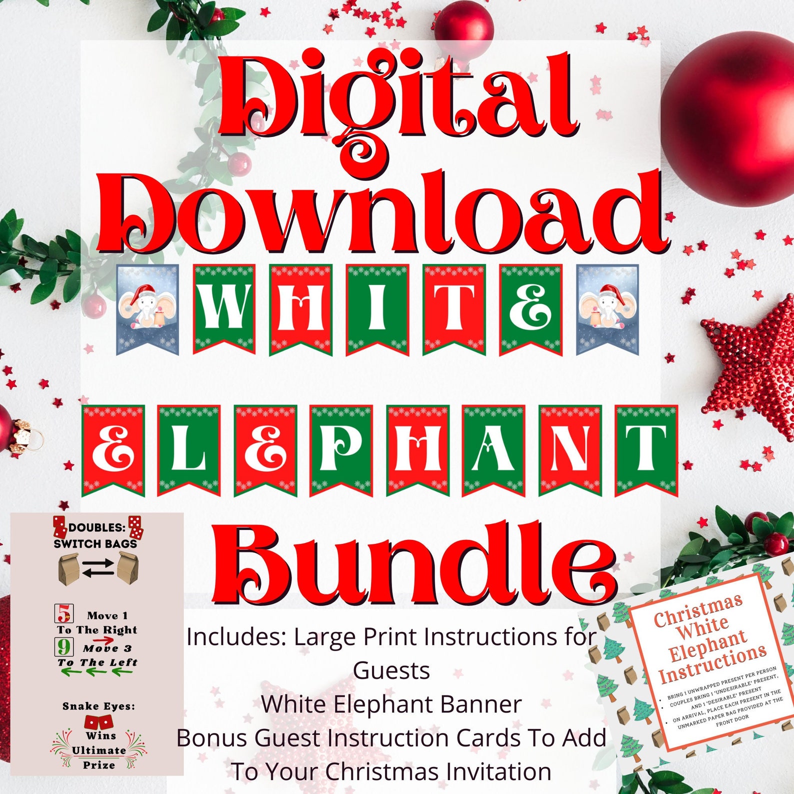 Christmas White Elephant Gift Exchange Bundle - Etsy