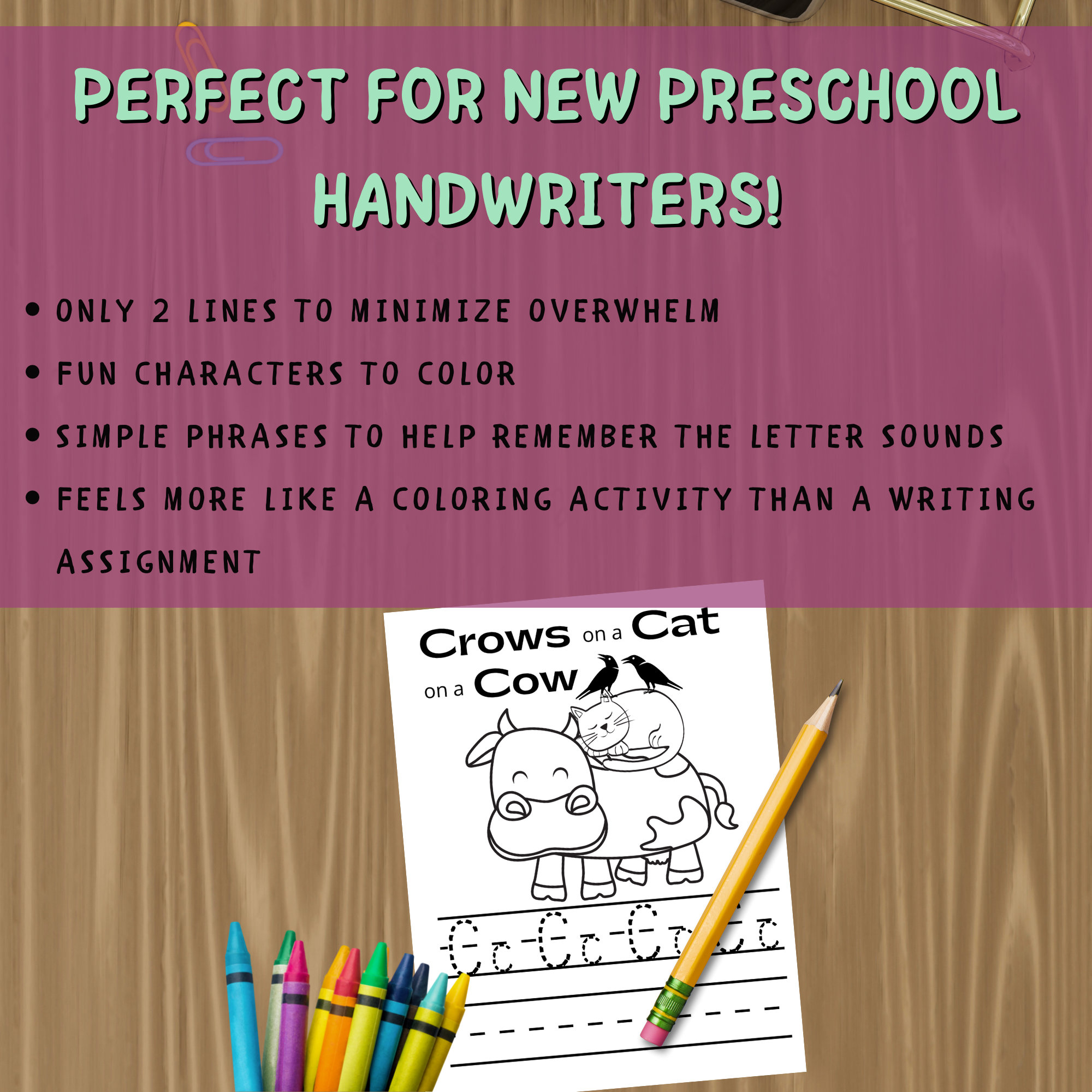 Printable Alphabet Handwriting Coloring Book Pages for Preschoolers - Etsy