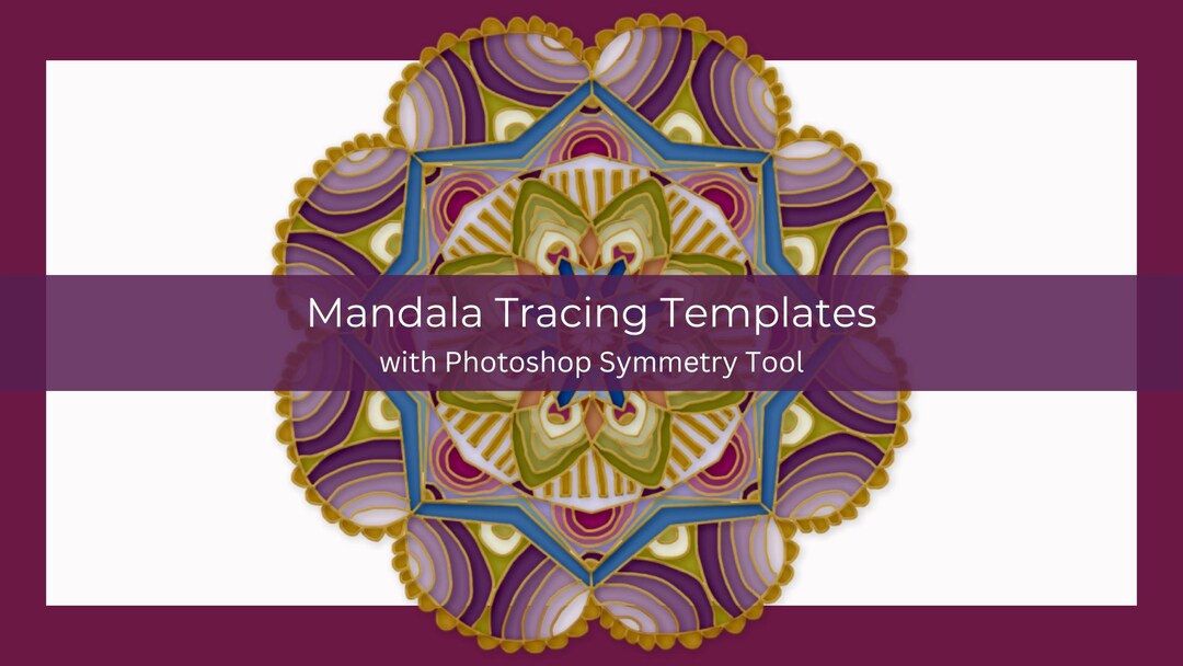 Mandala Tracing Templates With Photoshop Symmetry Tool - Etsy
