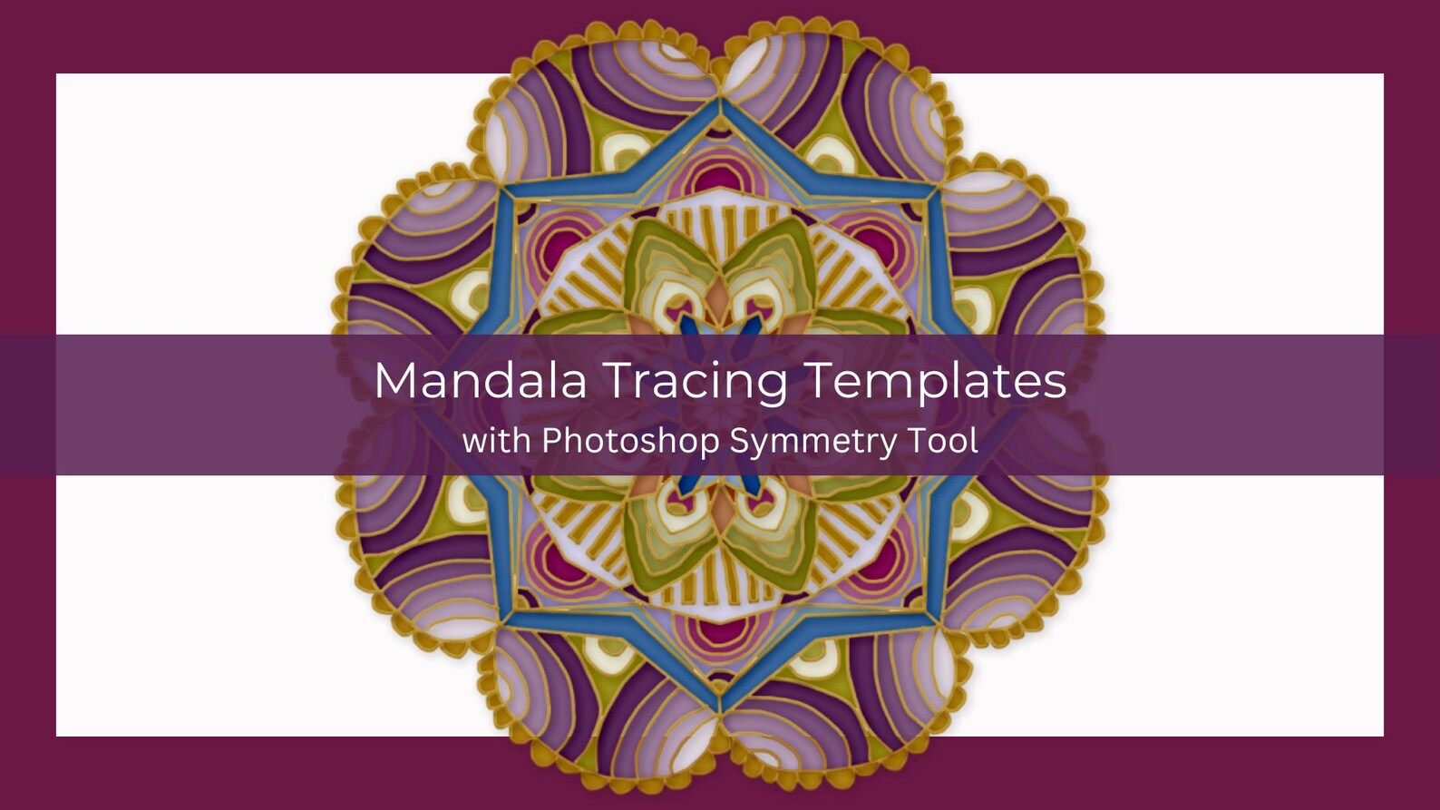 Mandala Tracing Templates With Photoshop Symmetry Tool - Etsy