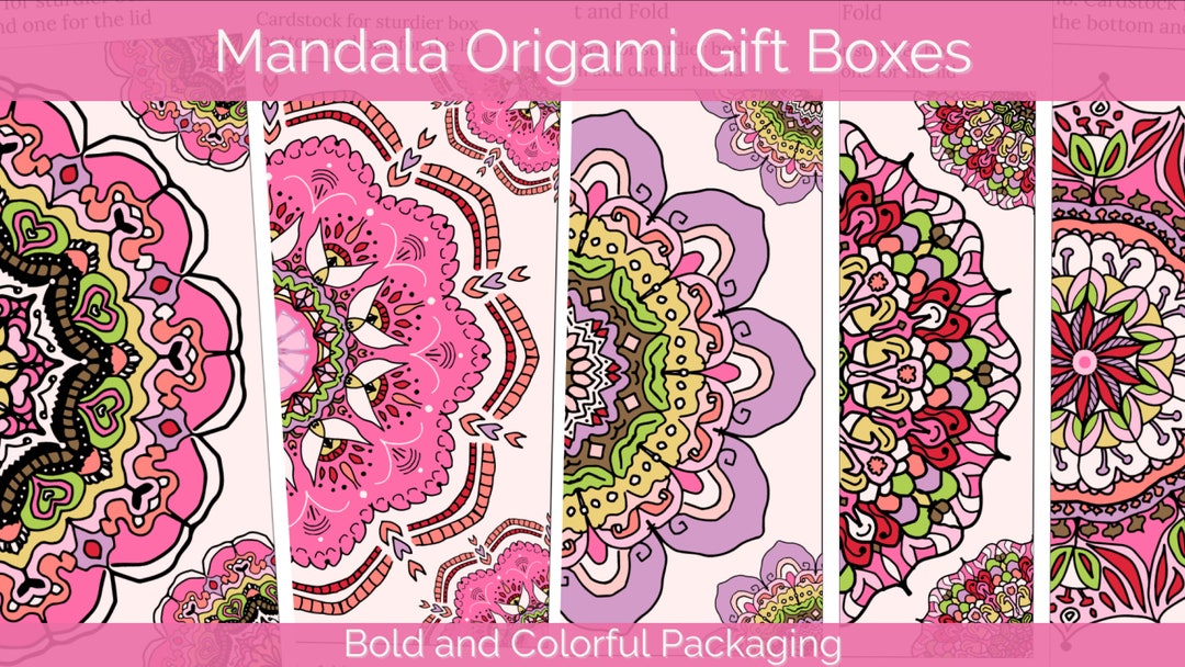 Mandala Origami Boxes - Etsy
