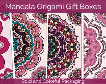 Mandala Origami Boxes - Etsy