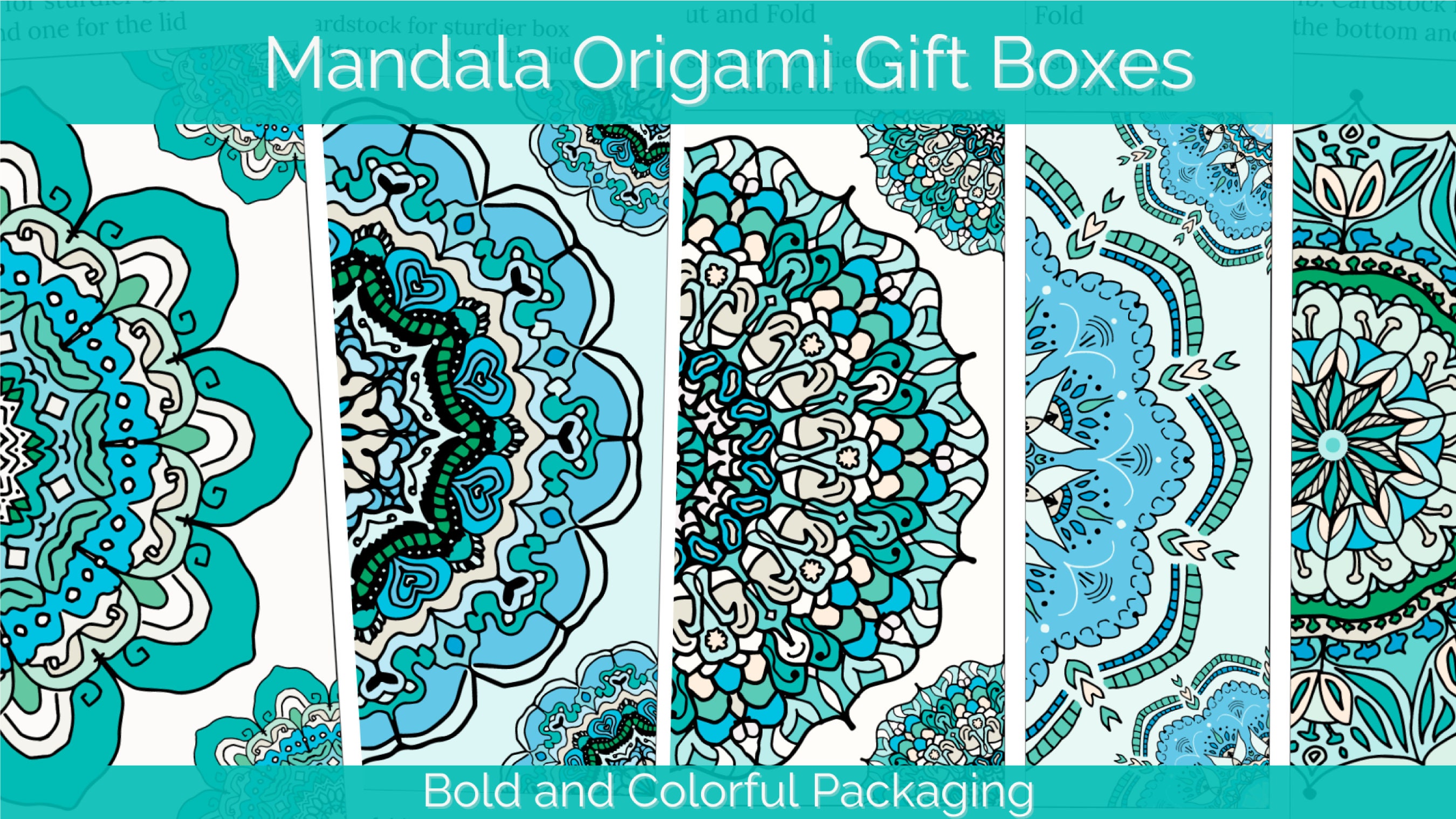 Mandala Origami Boxes - Etsy