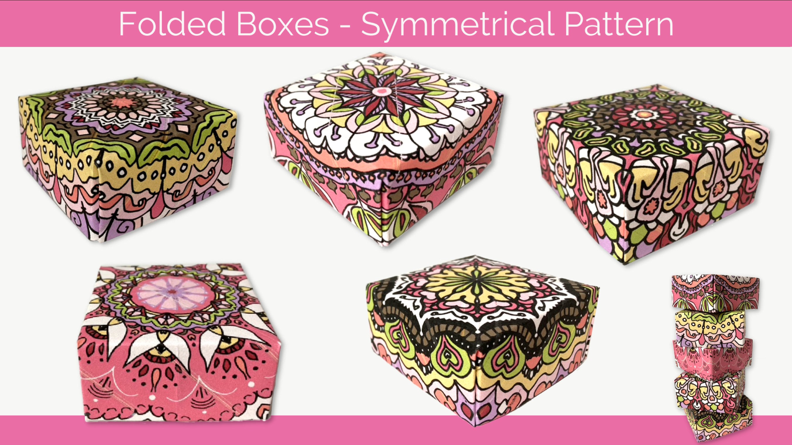 Mandala Origami Boxes - Etsy