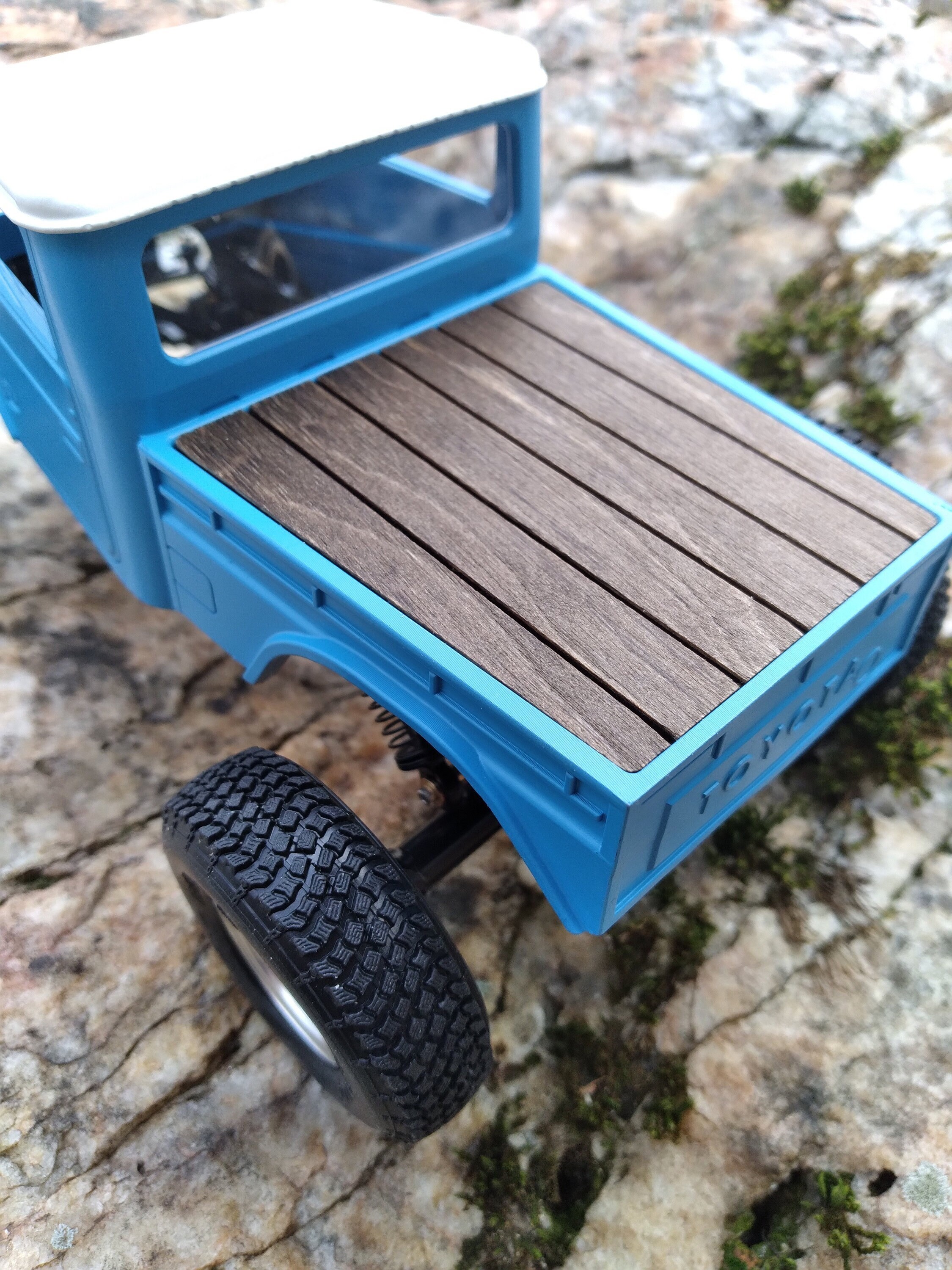 Wood Bed Insert for Wt_micro SCX24 FJ45 SWB Standard Cab Bodies. Custom ...