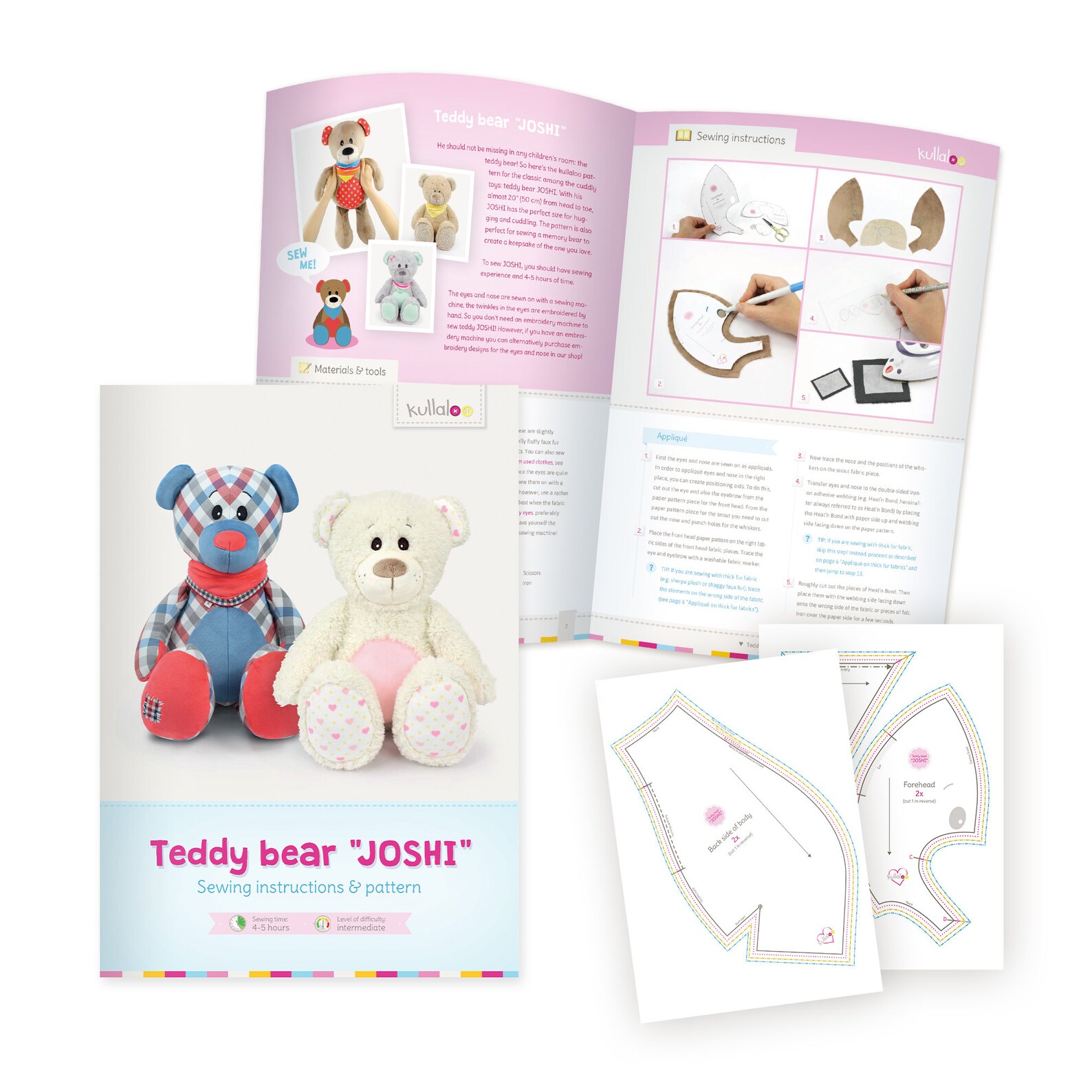 Teddy Bear Sewing Pattern / Memory Bear Pattern joshi PDF, in English ...