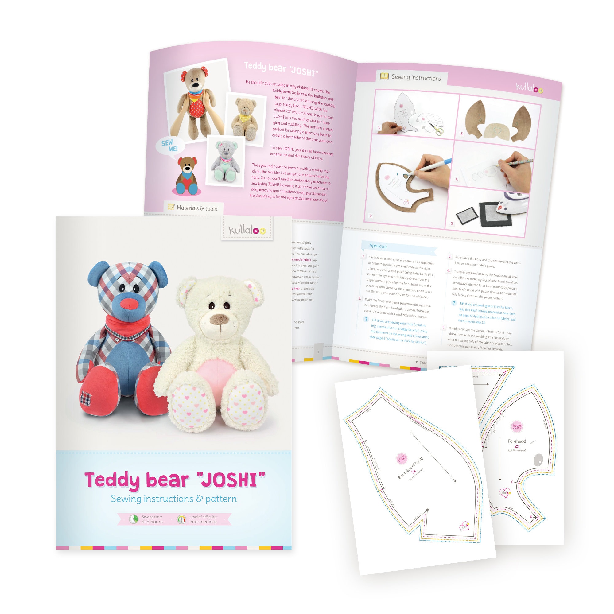 Teddy Bear Sewing Pattern / Memory Bear Pattern - Etsy UK