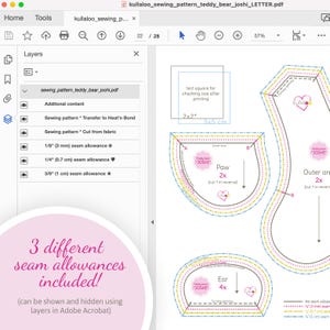 Deer Sewing Pattern PDF "momo" (english) | Sew a Deer Stuffed Animal ...