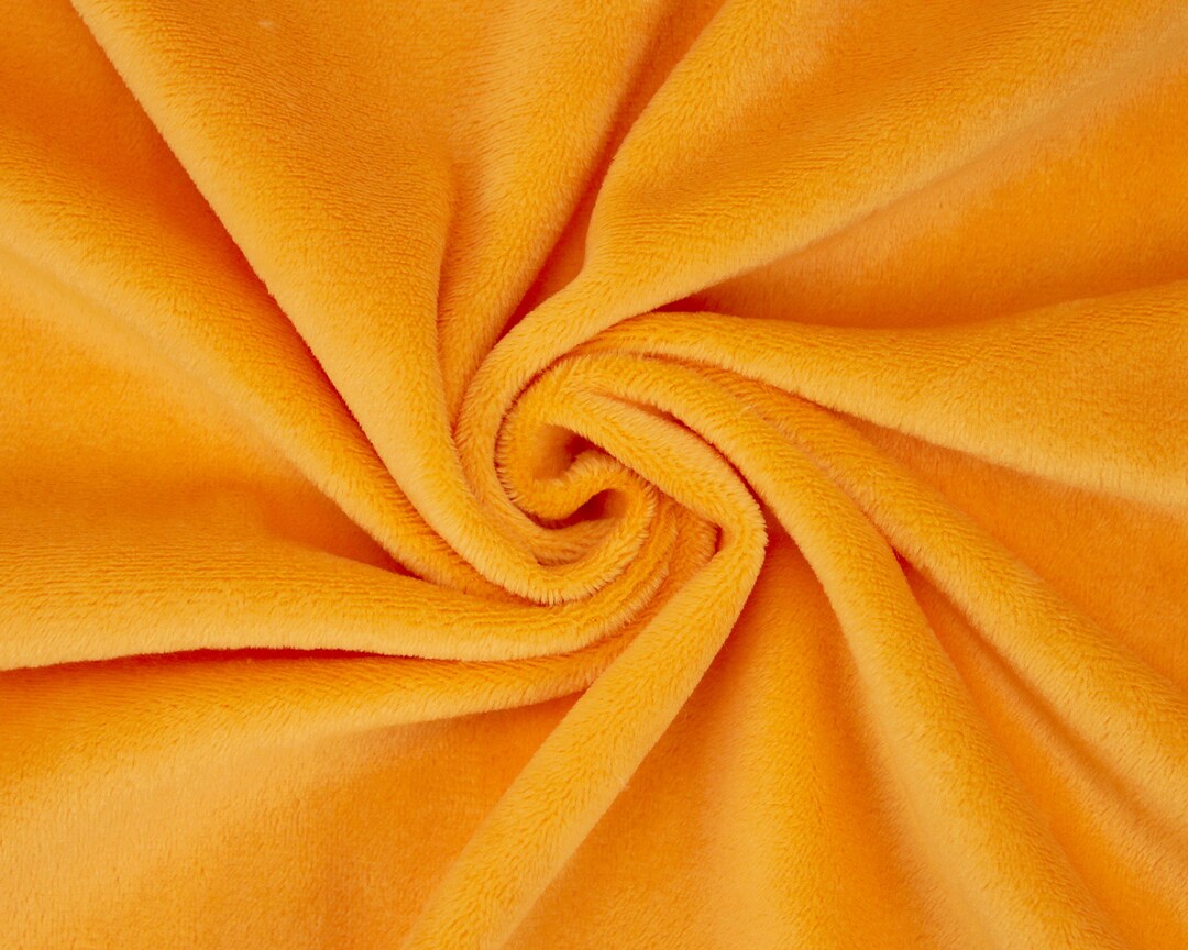 Orange Minky Fabric | Soft Velboa Cuddle Fabric, 39.5x29.5" - Etsy