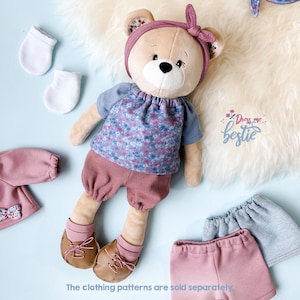 Teddy Bear Sewing Pattern "betsy Bear" (PDF, in English) | Dress Me ...