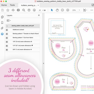 Teddy Bear Sewing Pattern "betsy Bear" (PDF, in English) | Dress Me ...