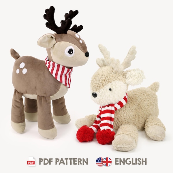 Stuffed Reindeer - Etsy