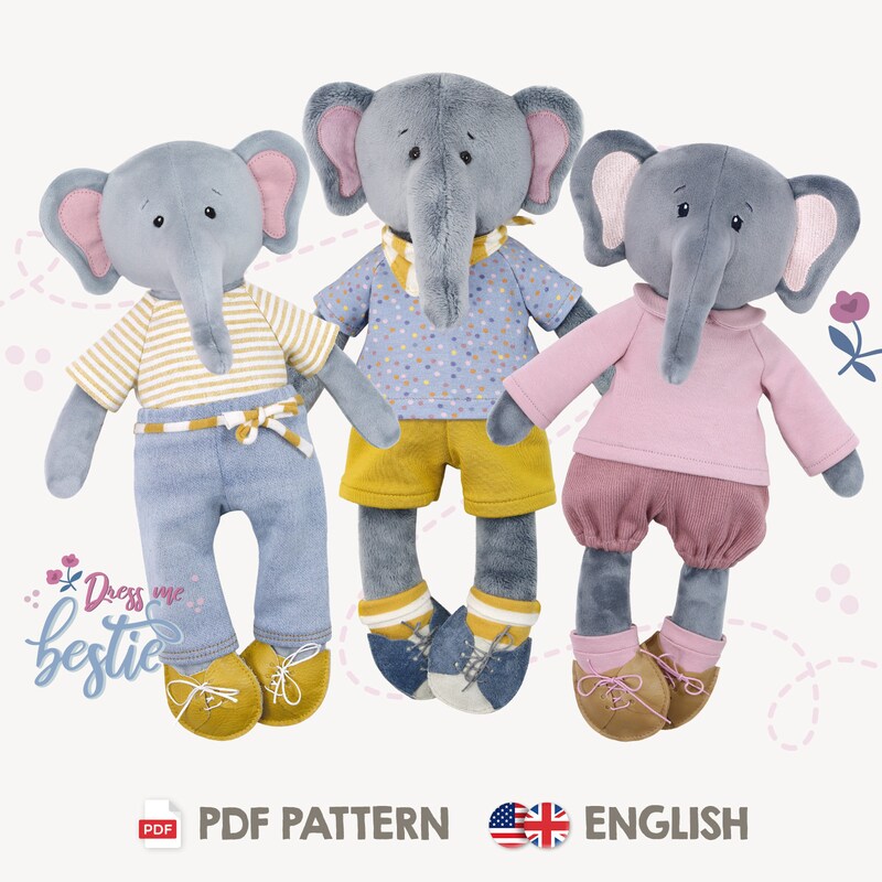 Elephant Sewing Pattern - Etsy