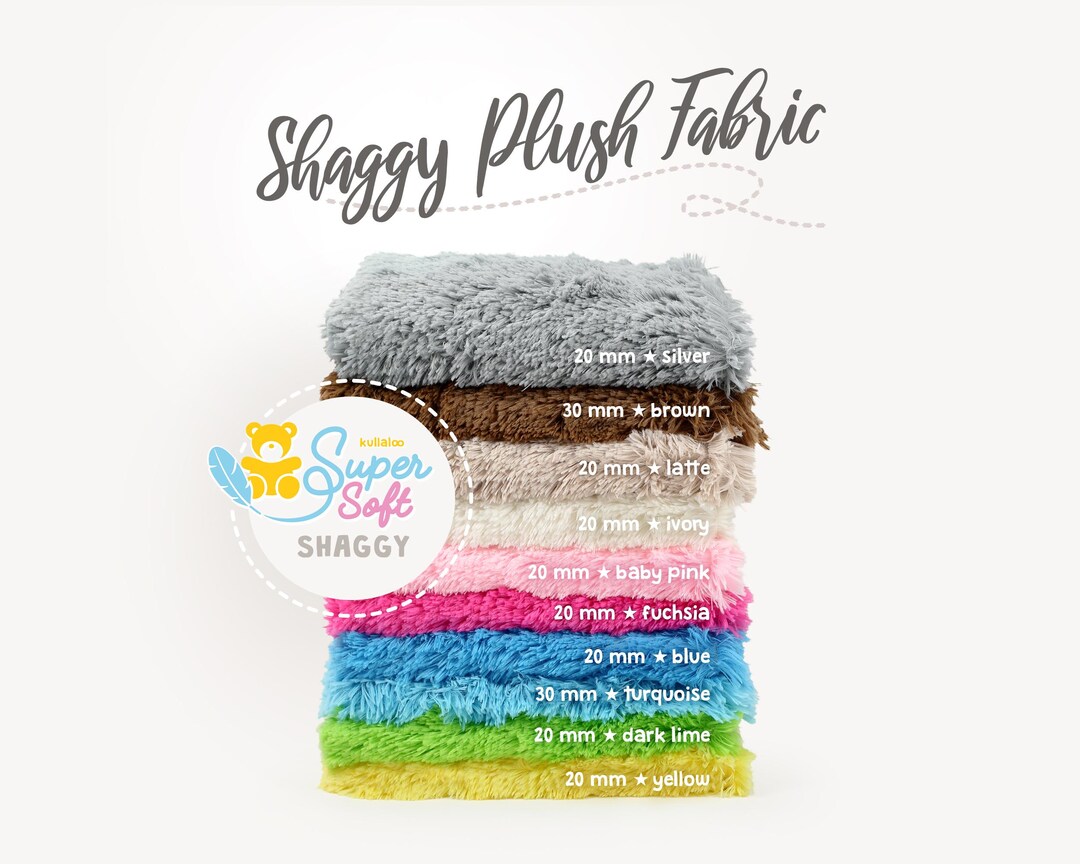 Shaggy Faux Fur Fabric | 20 Mm Fuzzy and Super Soft Fabric for Sewing ...