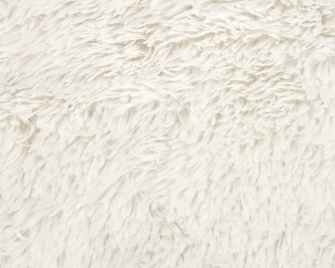 Shaggy Faux Fur Fabric Ivory – Kullaloo Supersoft SHAGGY– 39.5x29.5 ...