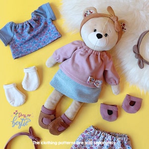 Teddy Bear Sewing Pattern "betsy Bear" (PDF, in English) | Dress Me ...