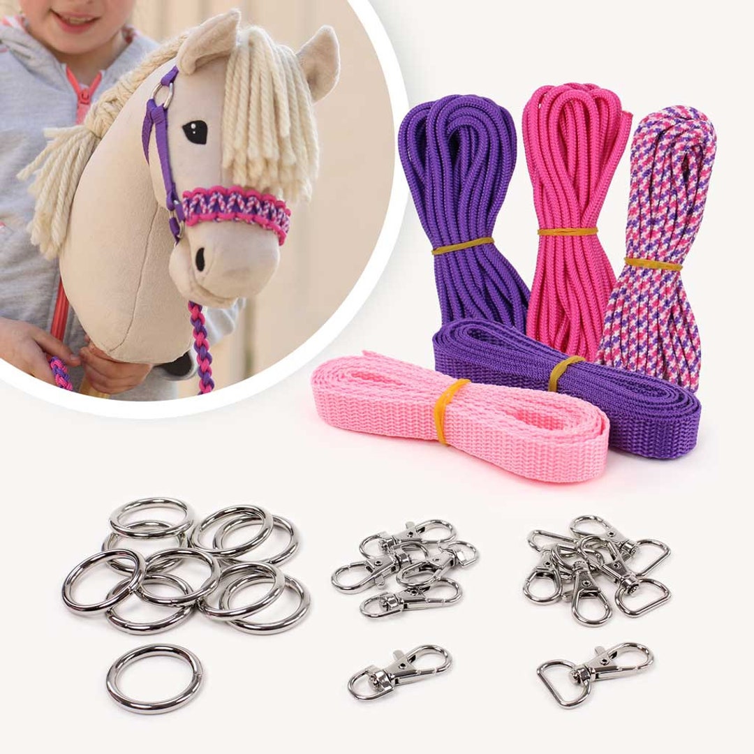 Hobby Horse Halter DIY Kit Pink/purple, Incl. Instructions for Making ...