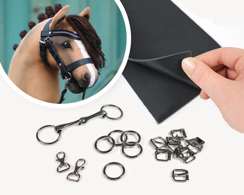 Hobby Horse Bridle DIY Kit for Crafting a Bridle With Bit and Reins in ...