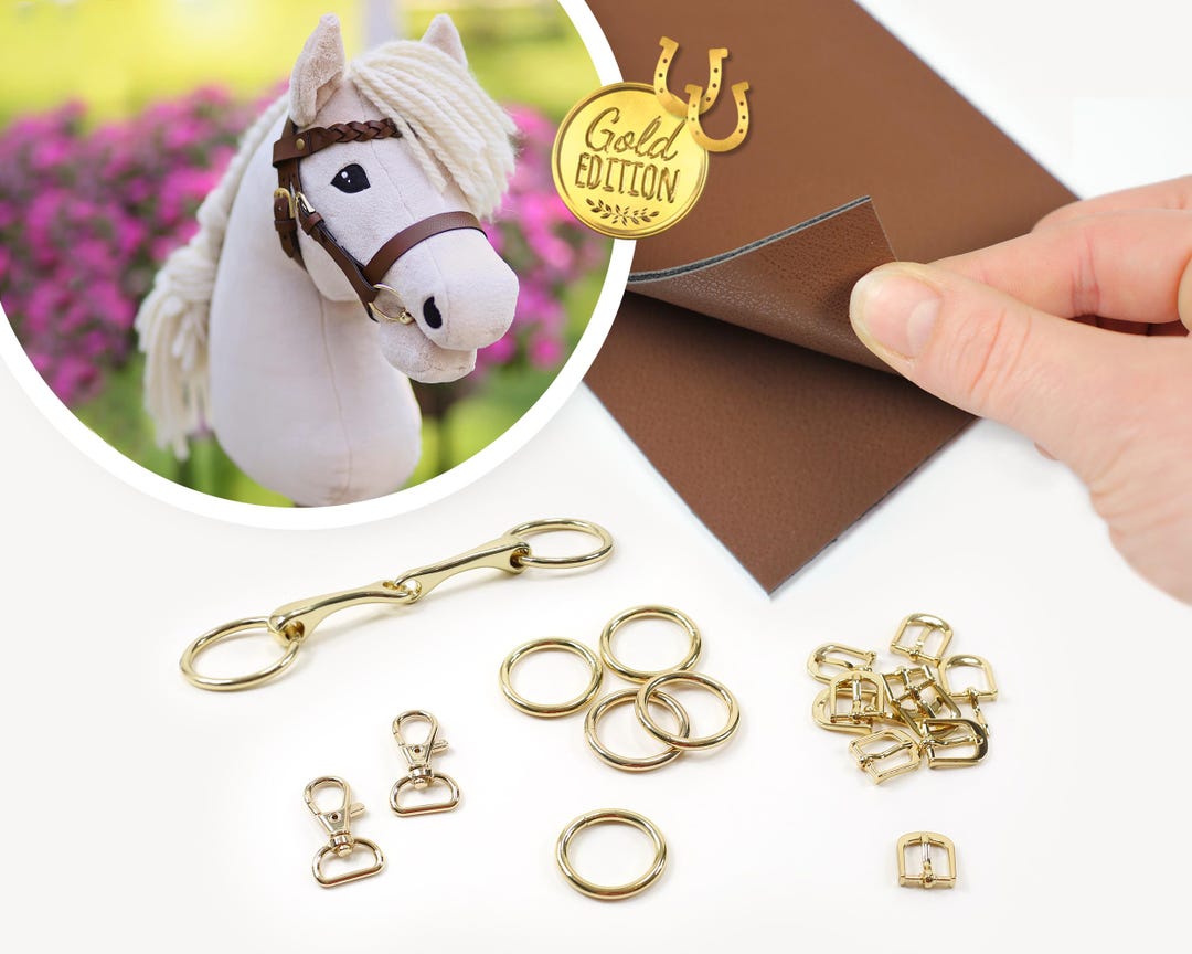 DIY Hobby Horse Bridle Kit for Crafting a Bridle With Bit and Reins in ...