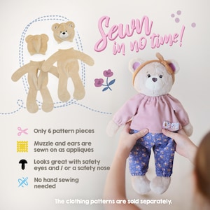 Teddy Bear Sewing Pattern "betsy Bear" (PDF, in English) | Dress Me ...