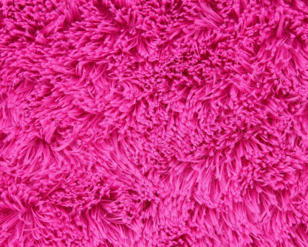 Shaggy Faux Fur Fabric Pink (fuchsia) – Kullaloo Supersoft SHAGGY– 39 ...