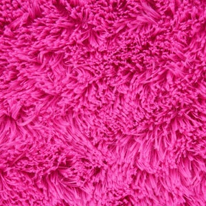 Shaggy Faux Fur Fabric Pink (fuchsia) – Kullaloo Supersoft SHAGGY– 39 ...