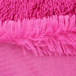 Shaggy Faux Fur Fabric Pink (fuchsia) – Kullaloo Supersoft SHAGGY– 39 ...