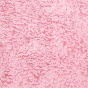 Shaggy Faux Fur Fabric Light Pink – Kullaloo Supersoft SHAGGY– 39.5x29 ...