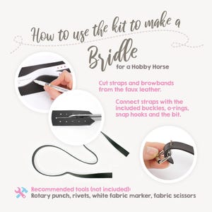 Hobby Horse Bridle DIY Kit for Crafting a Bridle With Bit and Reins in ...