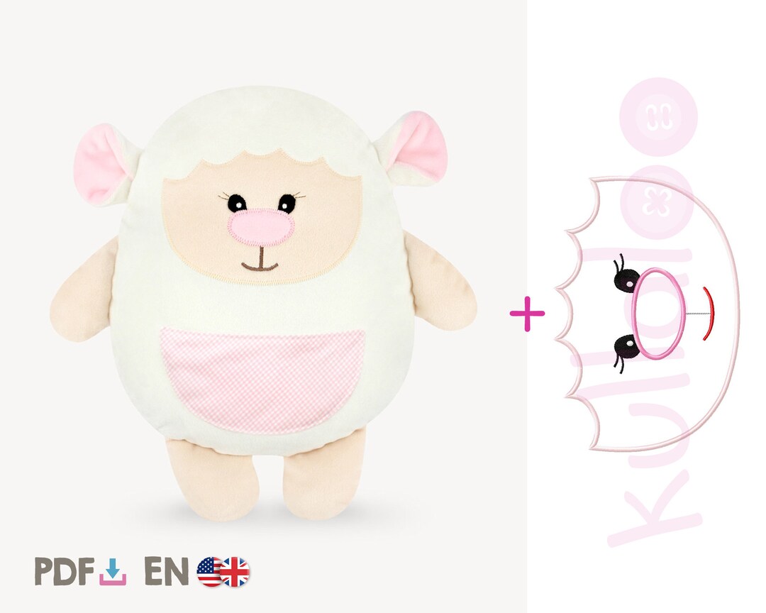 Sheep Plush Pattern lari PDF in English Face - Etsy