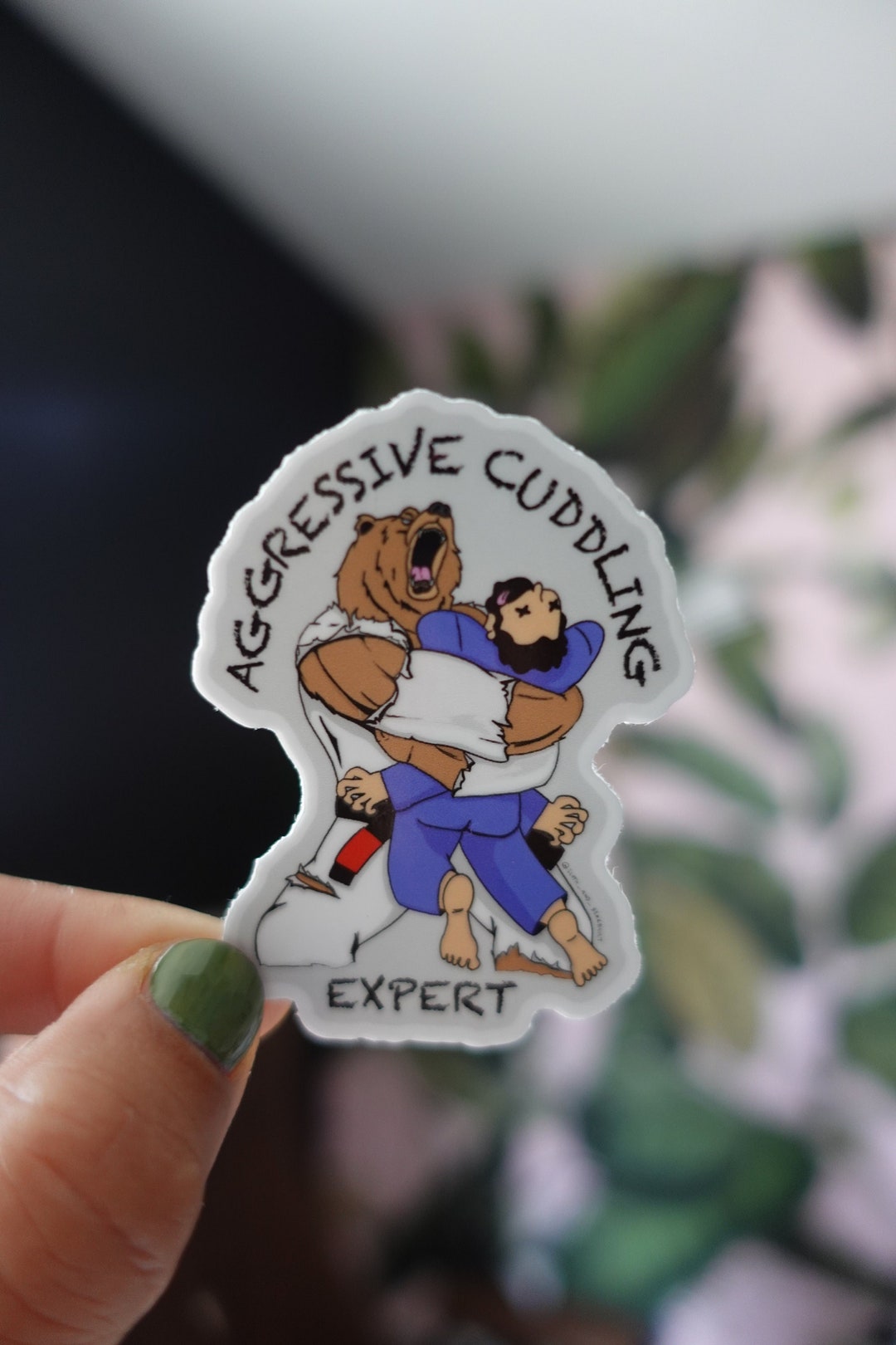 BJJ Aggressive Cuddling Expert Sticker - Etsy