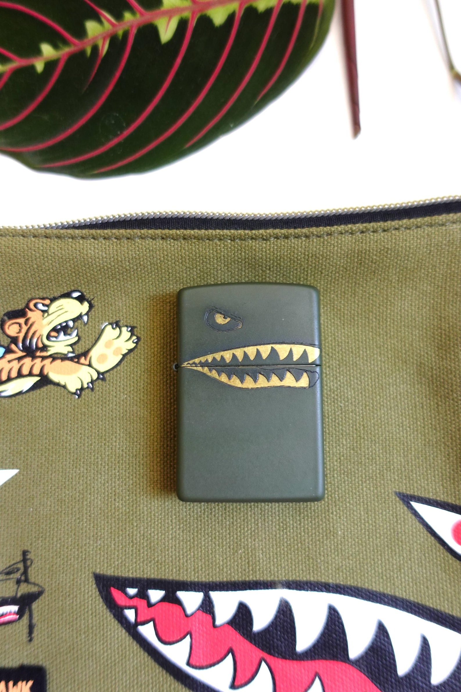 P-40 Warhawk Tiger Shark Engraved Zippo Lighter | WWII Collectible ...