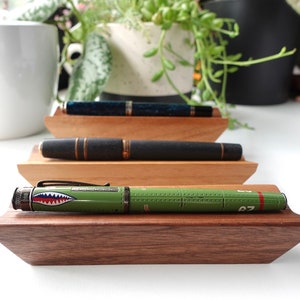 Modern Black Walnut Pen Stand - Etsy