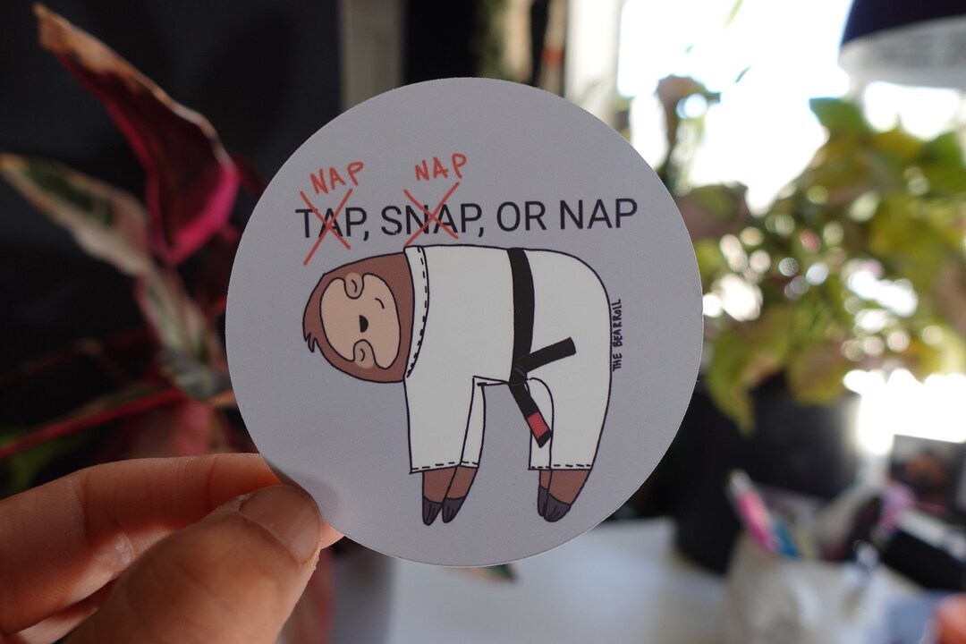 BJJ Sloth Jitsu Sticker - Etsy