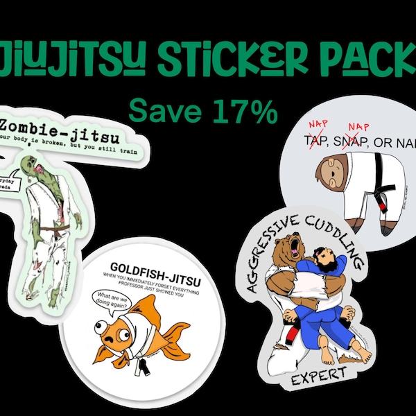 Jiujitsu Stickers - Etsy