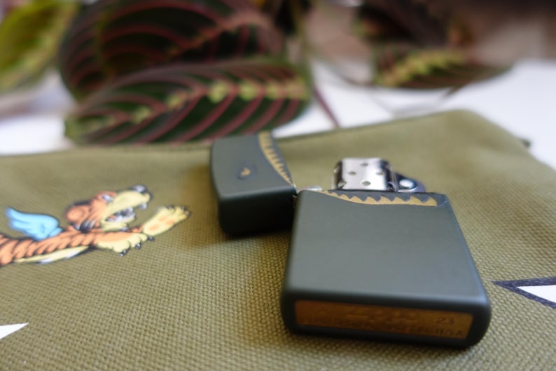 P-40 Warhawk Tiger Shark Engraved Zippo Lighter | WWII Collectible ...