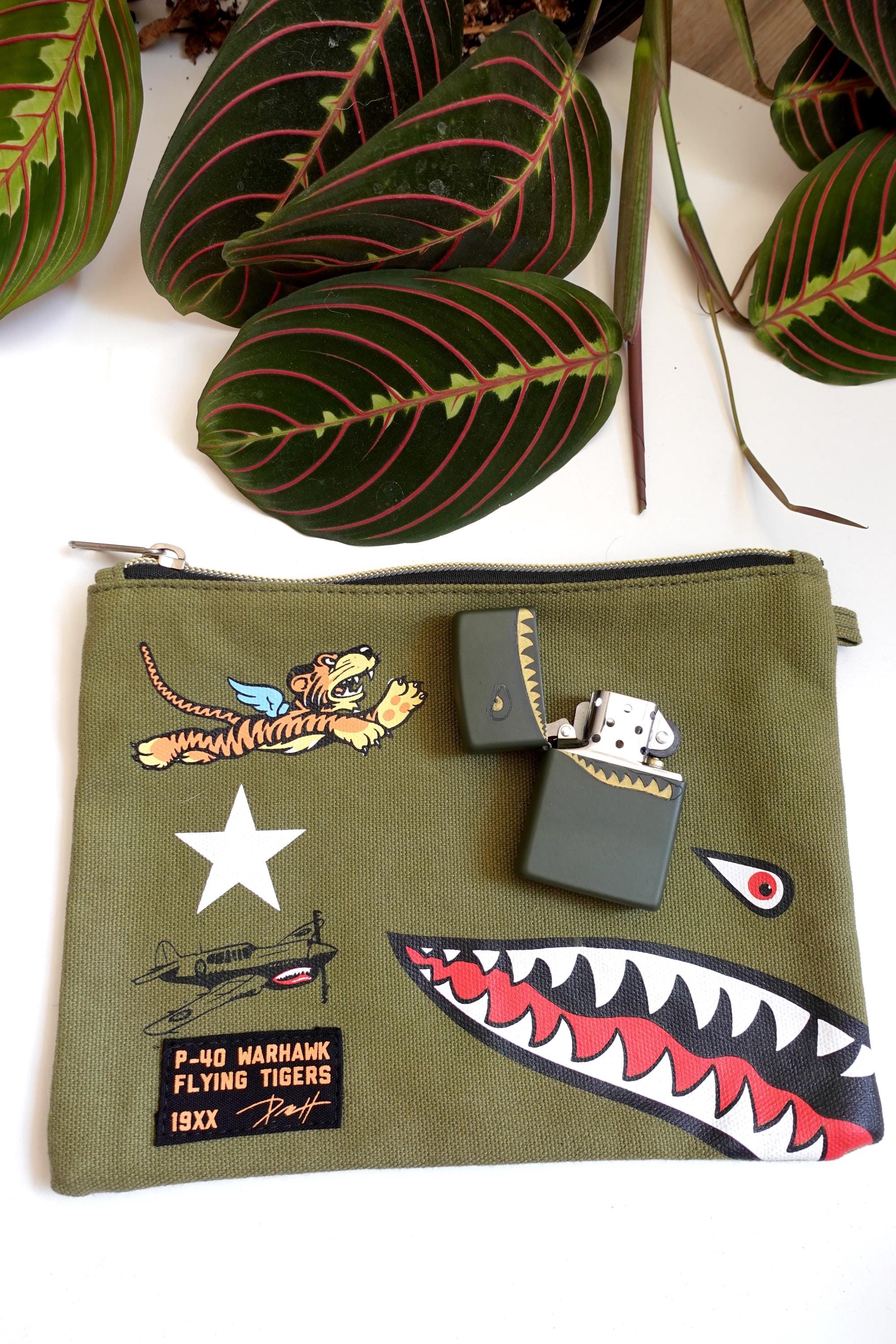 P-40 Warhawk Tiger Shark Engraved Zippo Lighter | WWII Collectible ...