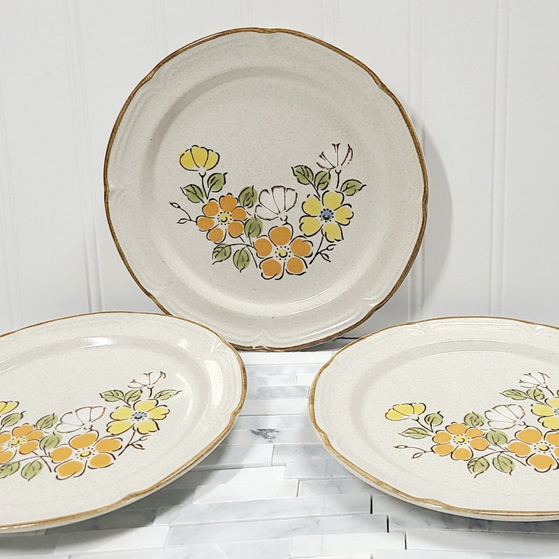 Stoneware Plates for Spring - Etsy