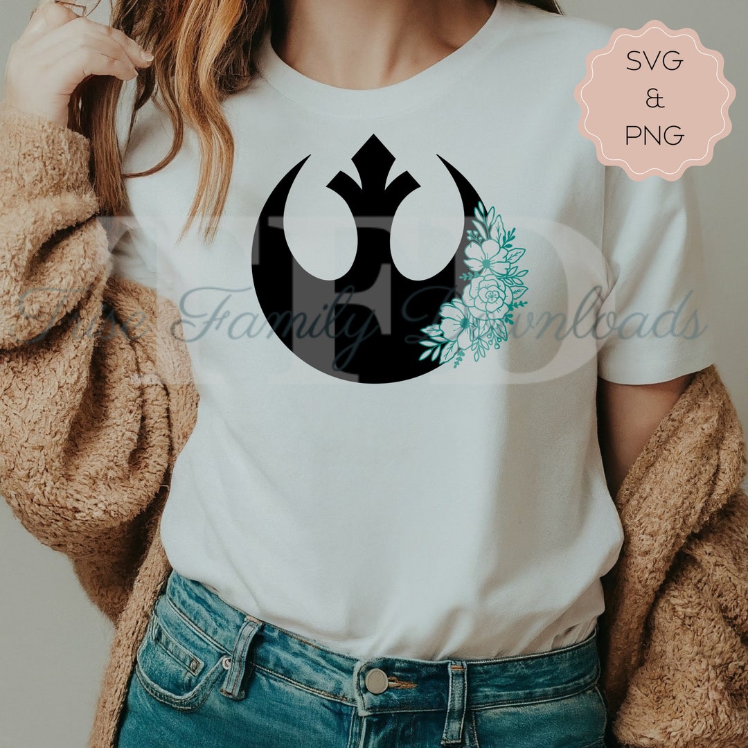 Star Wars Rebel Alliance Svg T-shirt Hoodie Feminine Nerdy Apparel for Women Teens Girls Gifts ...