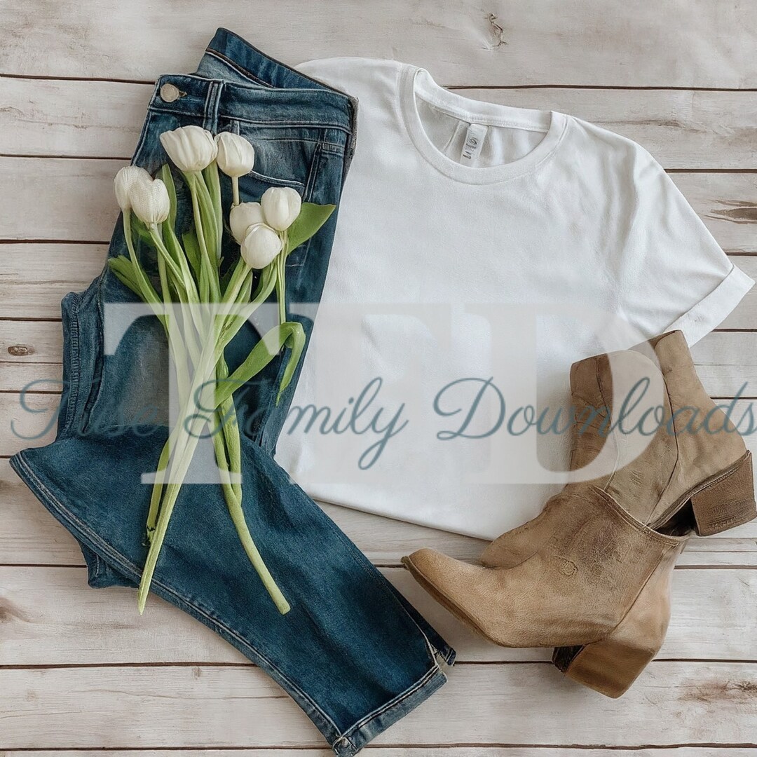 Mock up for Svg Shirt Design Spring Mothers Day Mock up Easter Flowers ...