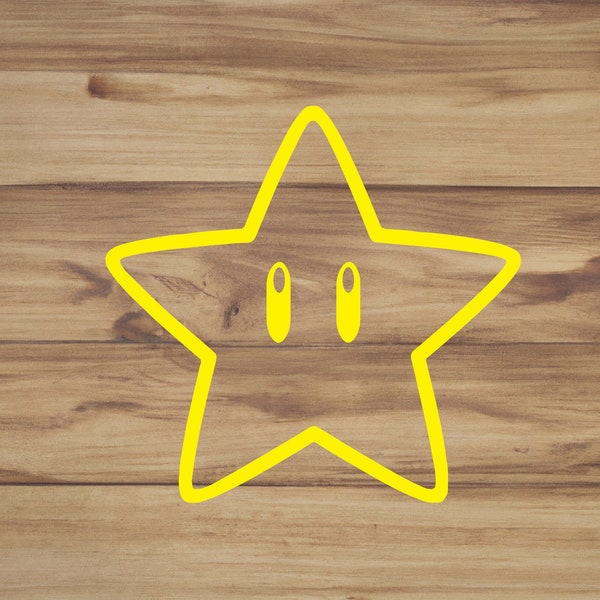 Mario Star Svg - Etsy