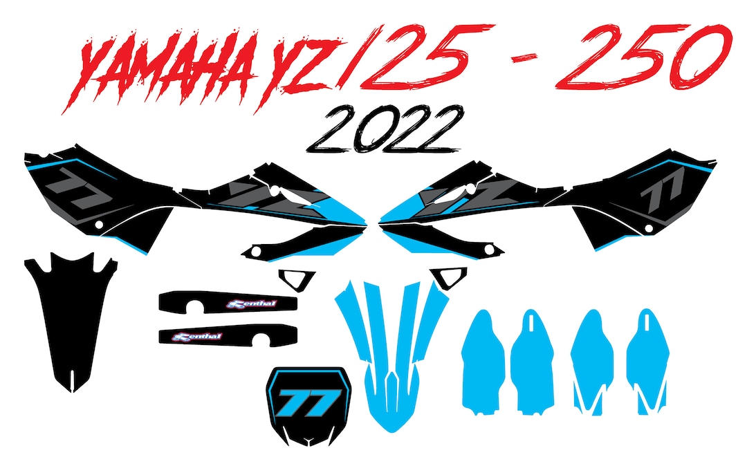 YAMAHA YZ 125 250 2022 2023 Template - Etsy