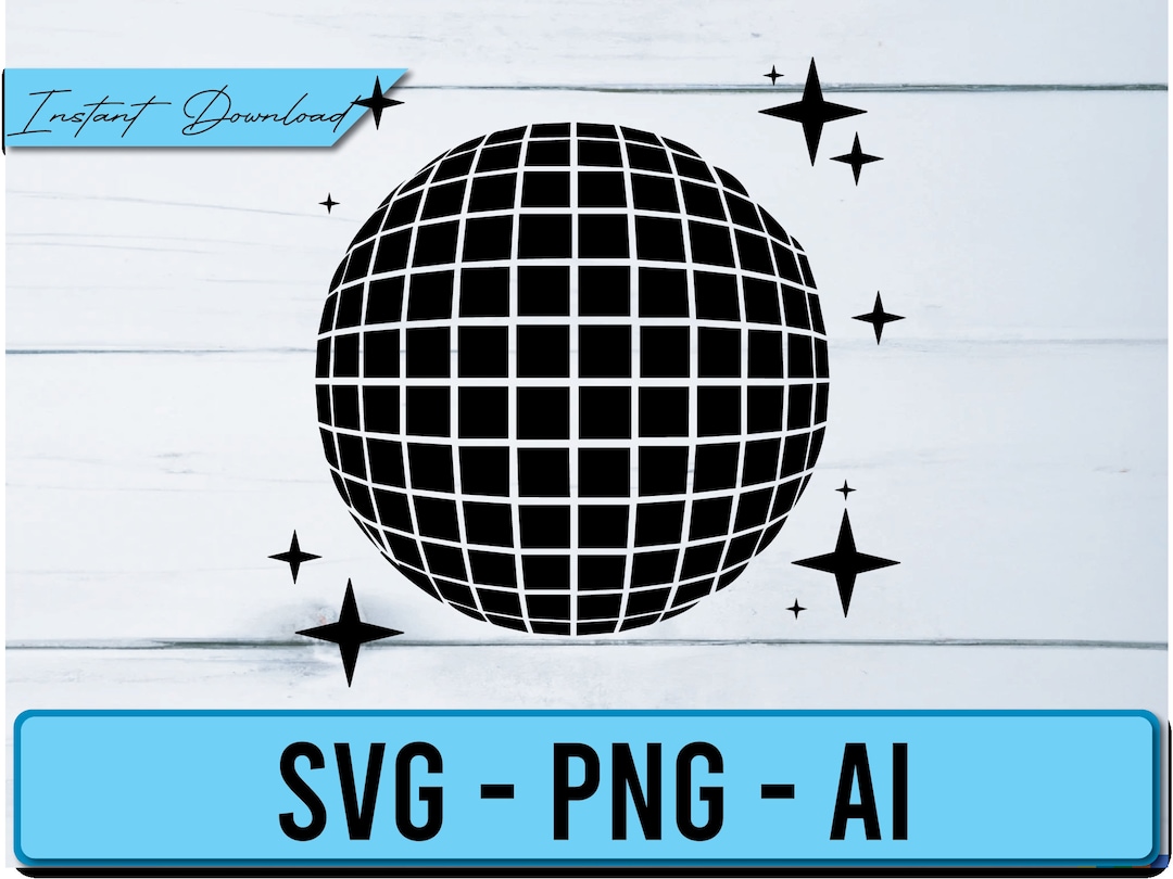 Disco Ball Svg, Disco Ball Clipart, Disco Ball PNG, Disco Ball Vector ...