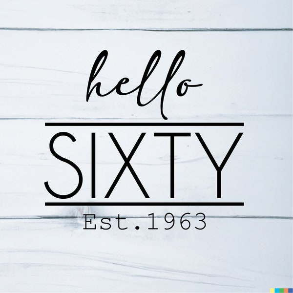 Established 1963 Svg - Etsy Australia