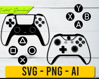 Gaming Controller PNG SVG Digital Download Printable - Etsy