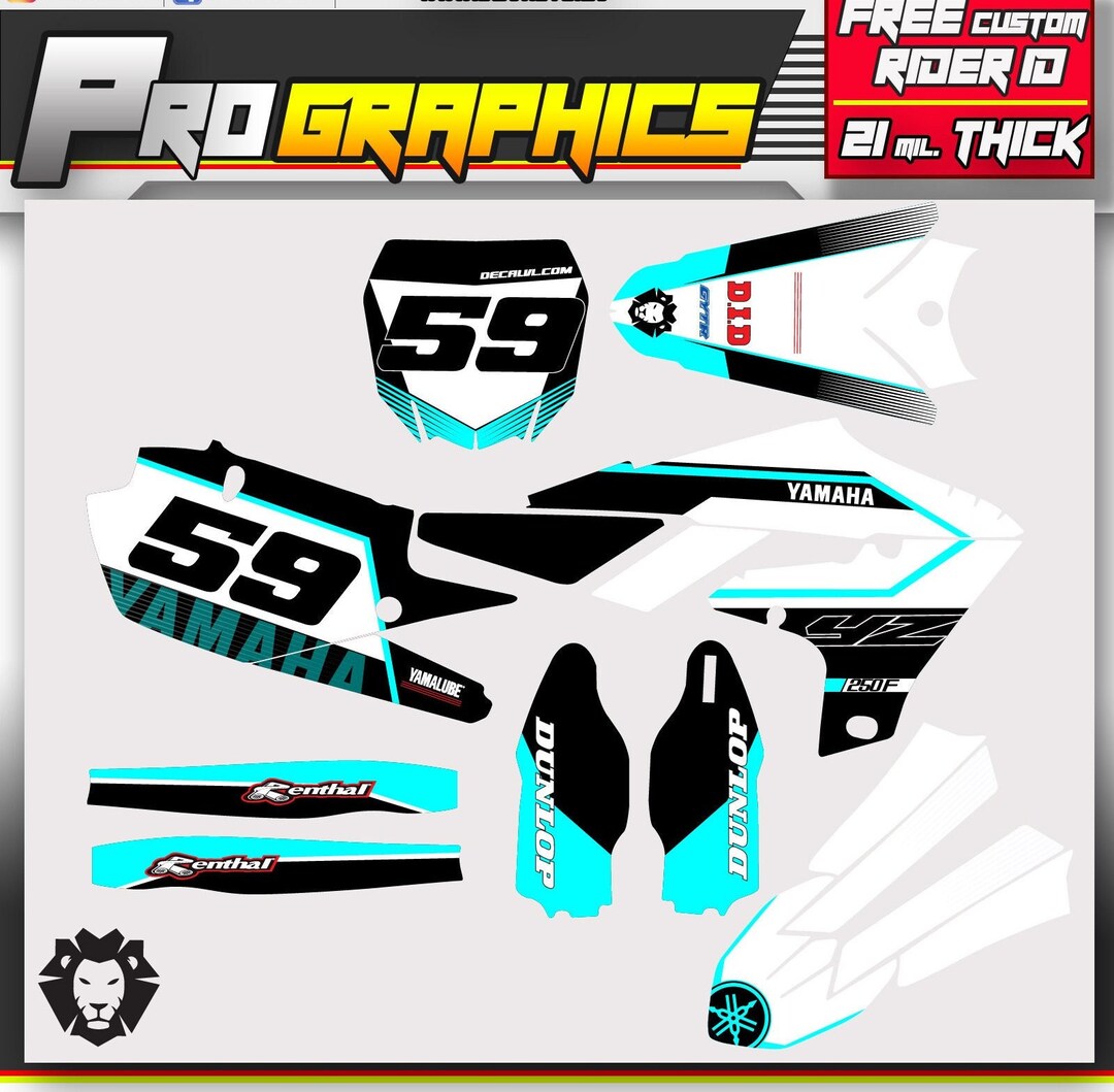 YAMAHA YZ 125 250 450 2019 2022 Full Kit Decal Stickers - Etsy