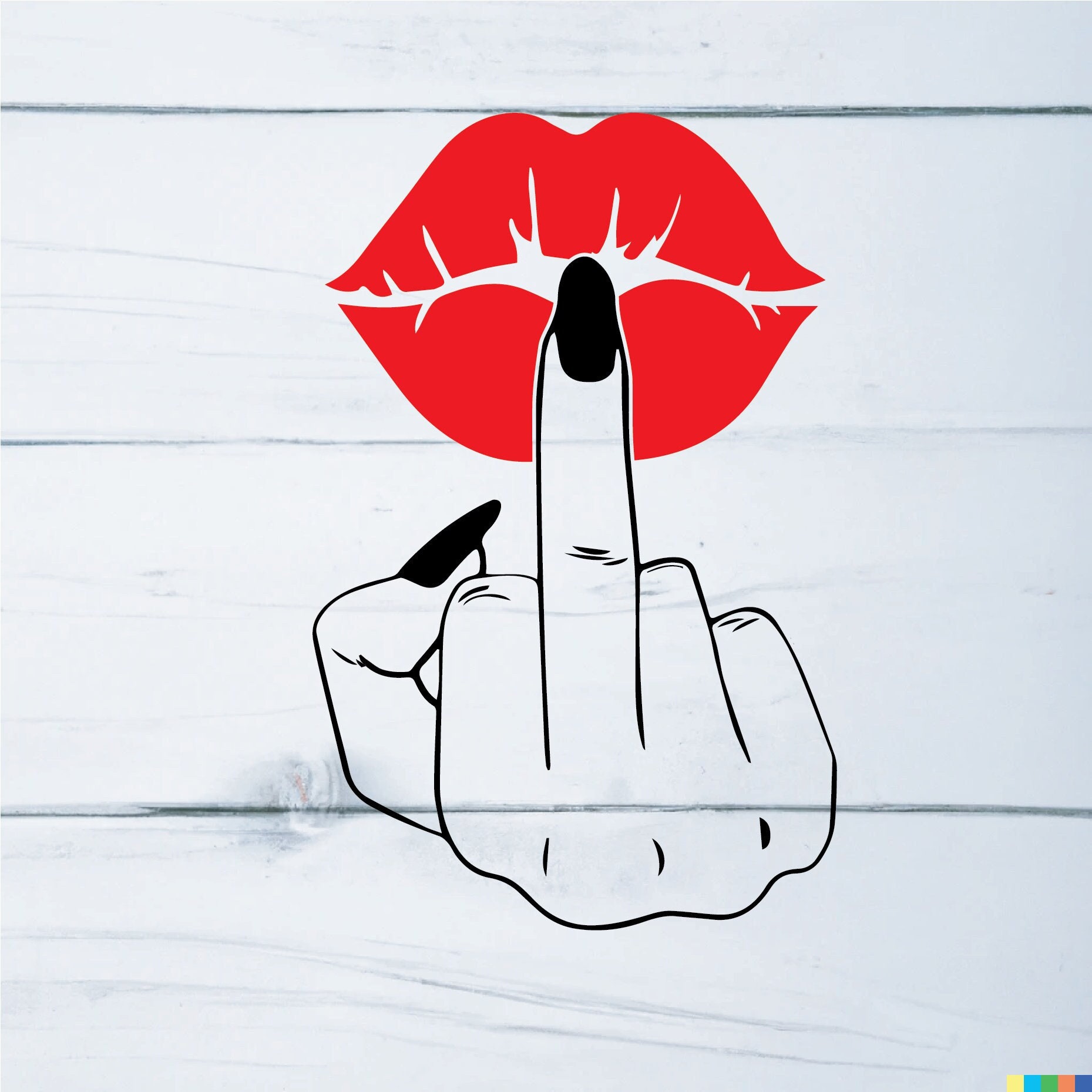 Lippen küssen Hand Mittelfinger svg, F ck You Gesture, Shhh Mean Mouth ...