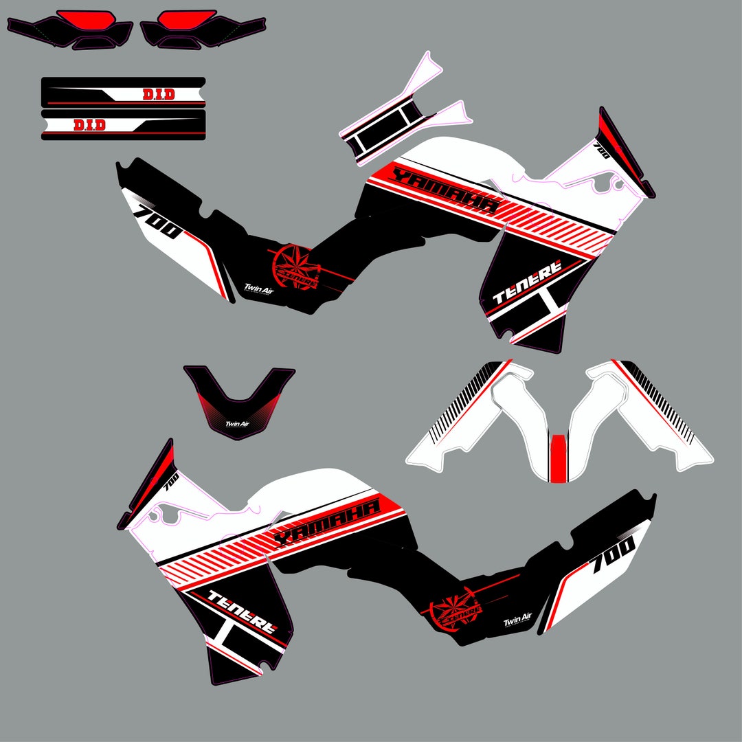 Yamaha Tenere T700 2017 2020 Template PRO Vector Design - Etsy