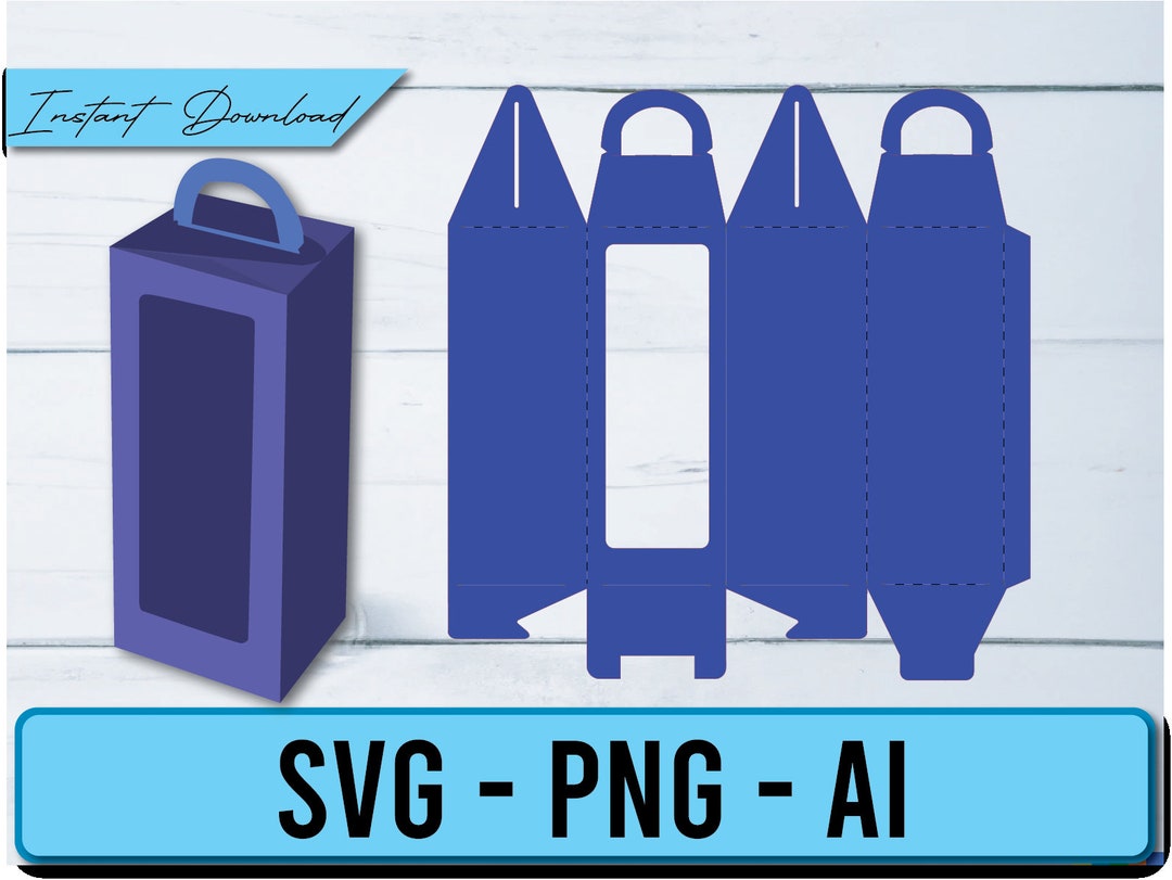 Tall Box Templates SVG, Gift Box Template SVG. - Etsy